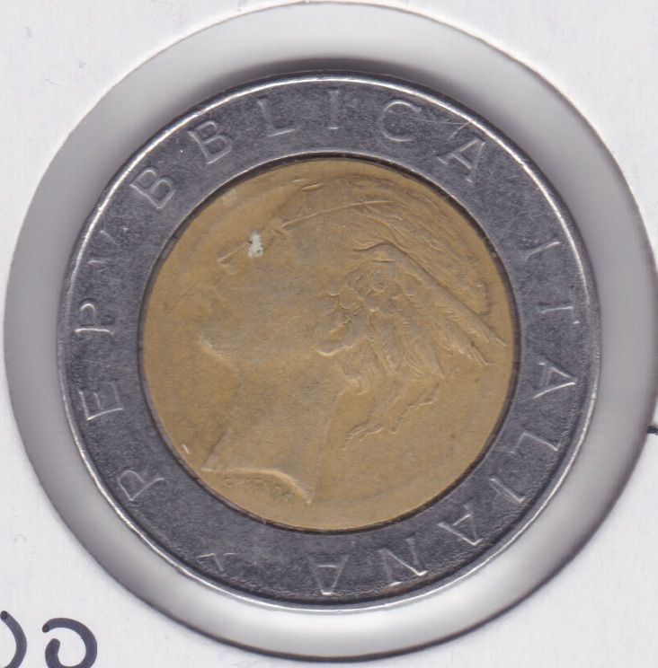 1985 Italy 500 Lire Bi-Metallic Coin - For Sale, Buy Now Online - Item ...