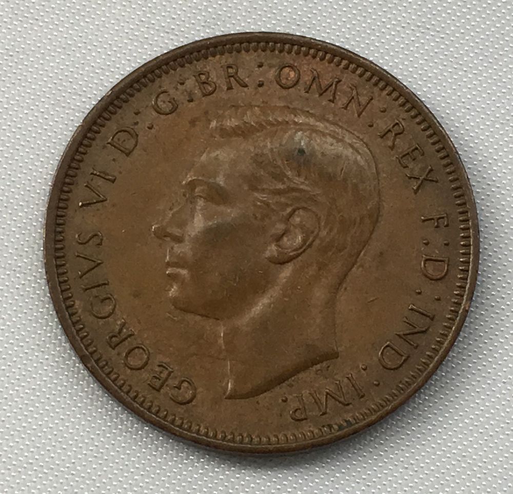 1944 Great Britain Half Penny For Sale Buy Now Online Item 139485