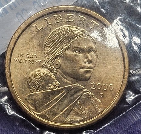2000-D Sacagawea Dollar MS60 Littleton Coin Co #0967 - Online Coin ...