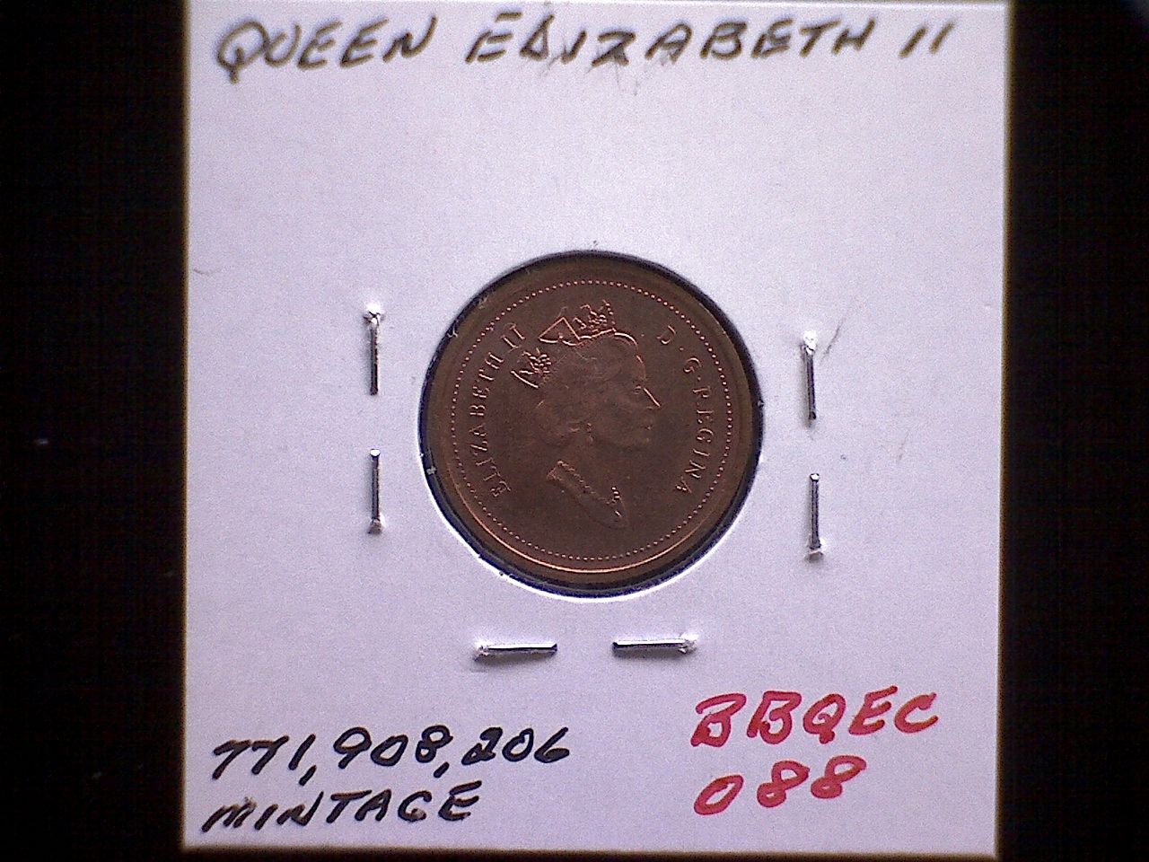 2000 CANADA ONE CENT QUEEN ELIZABETH 11 