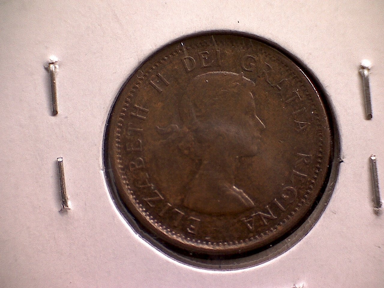 1960 CANADA ONE CENT MINT ERROR VARIETY DIE CRACK For Sale Buy Now