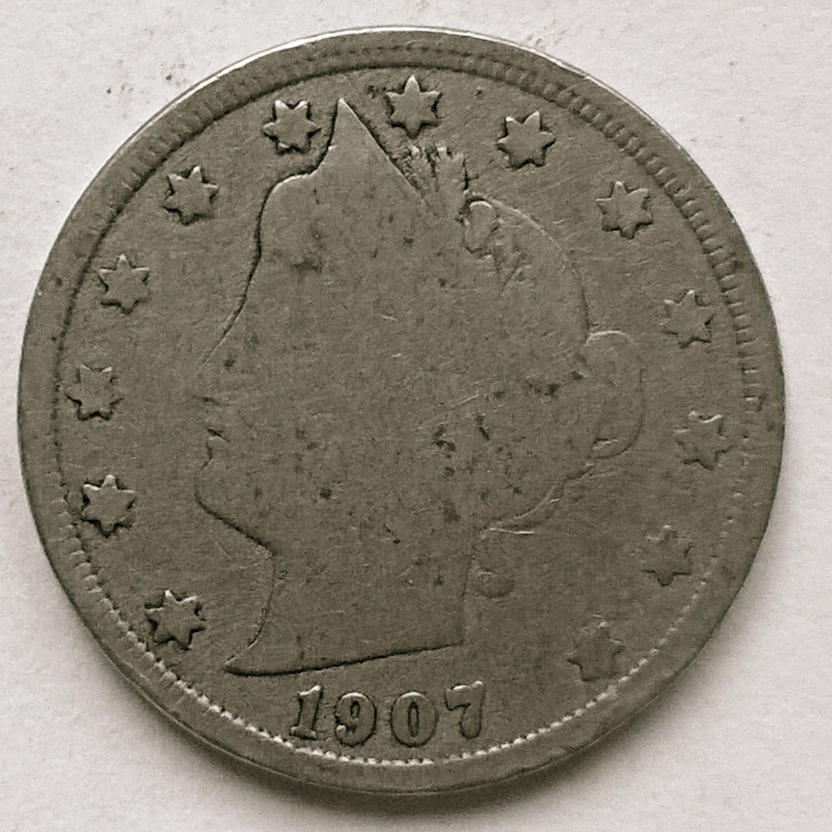 1907 P Liberty Head "V" Nickel - Free Shipping for additional coins ...