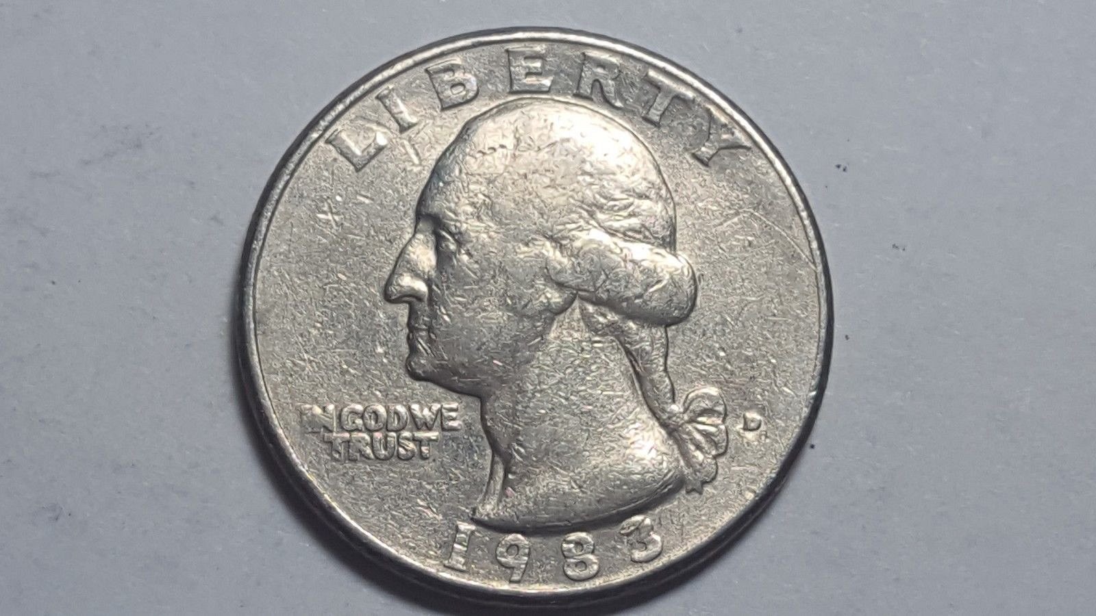 1983 D Washington Quarter Coin Circulated - For Sale, Buy Now Online ...