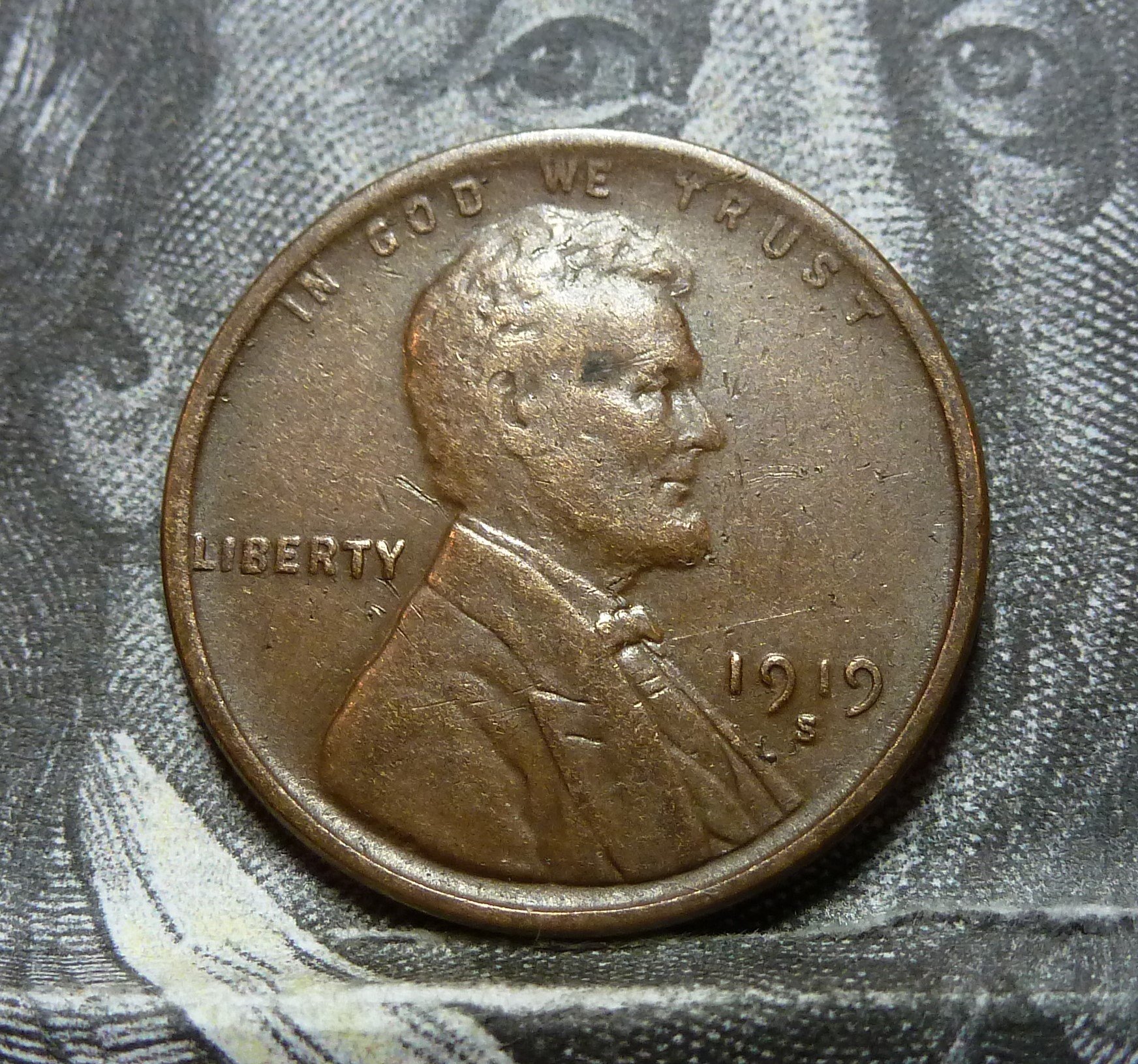 1919 S Very Fine Lincoln Wheat Cent ( 19529 ) - For Sale, Buy Now ...