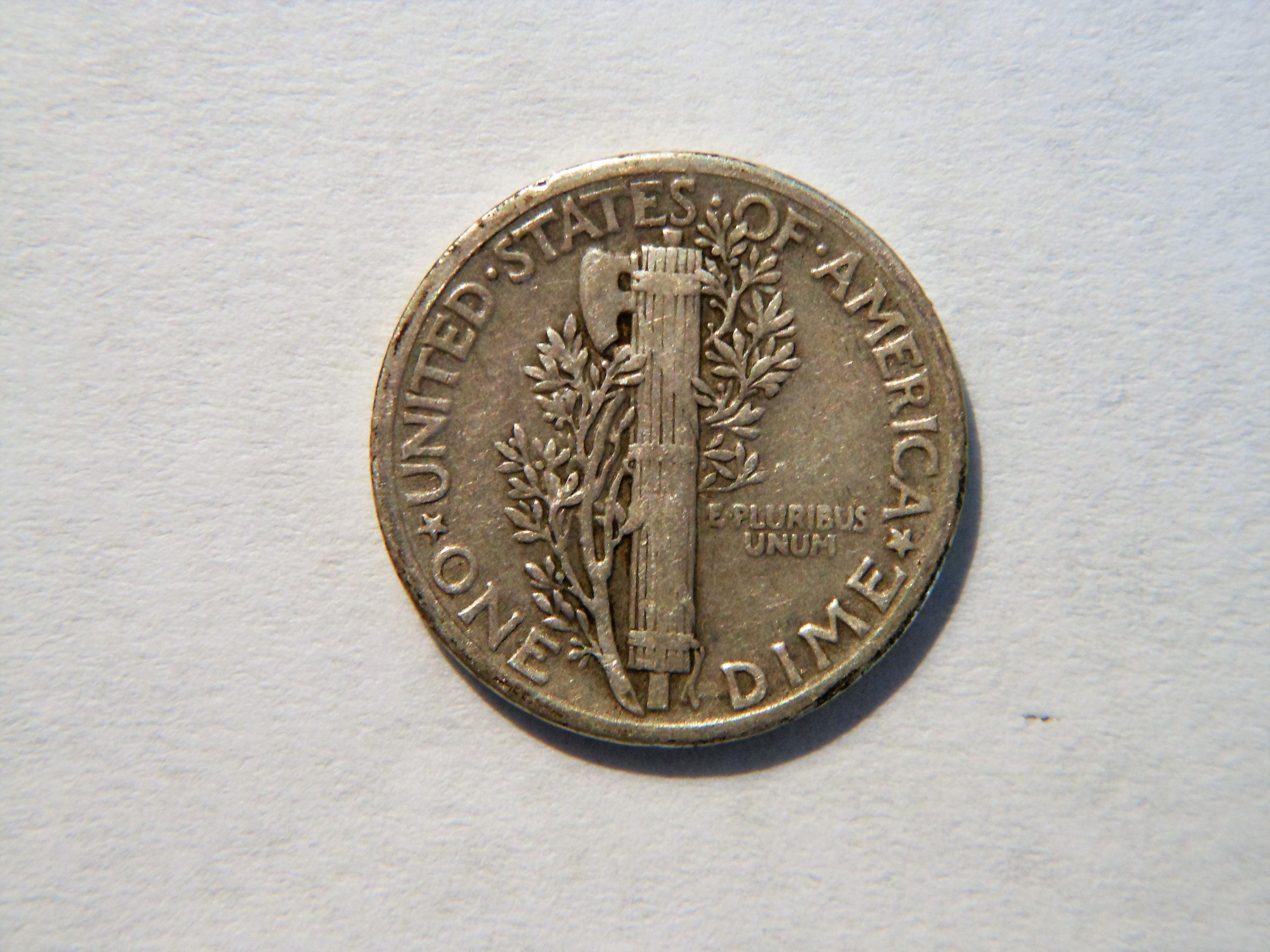 *RARE* 1942-P Silver Mercury Dime with *Lamination Error* - For Sale ...