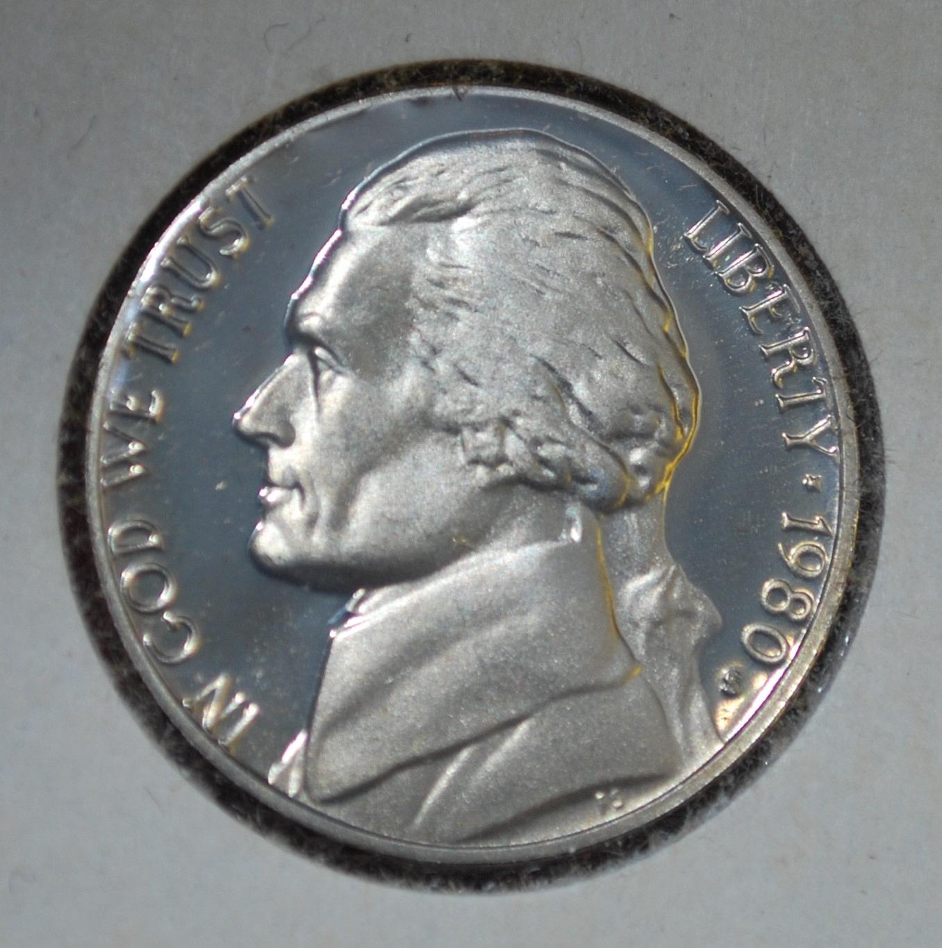 1980 S Jefferson Nickels - For Sale, Buy Now Online - Item #255538