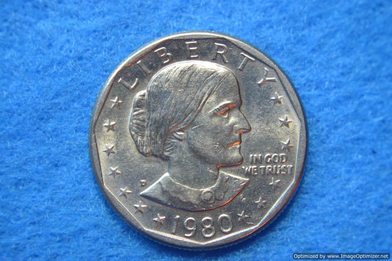 1980 D Susan B Anthony Dollars - For Sale, Buy Now Online - Item #259880