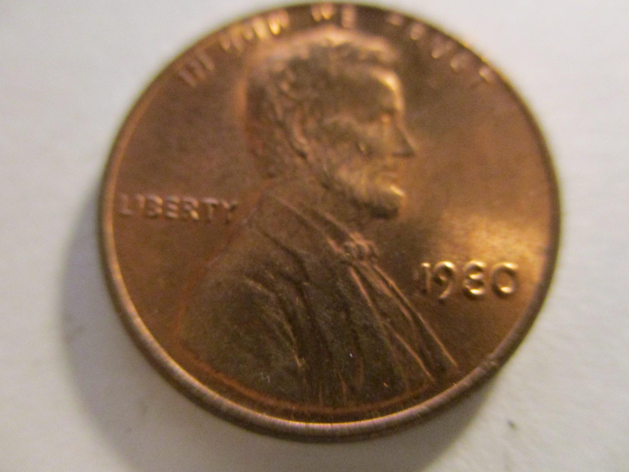1980 RED AU Lincoln Penny - For Sale, Buy Now Online - Item #269144