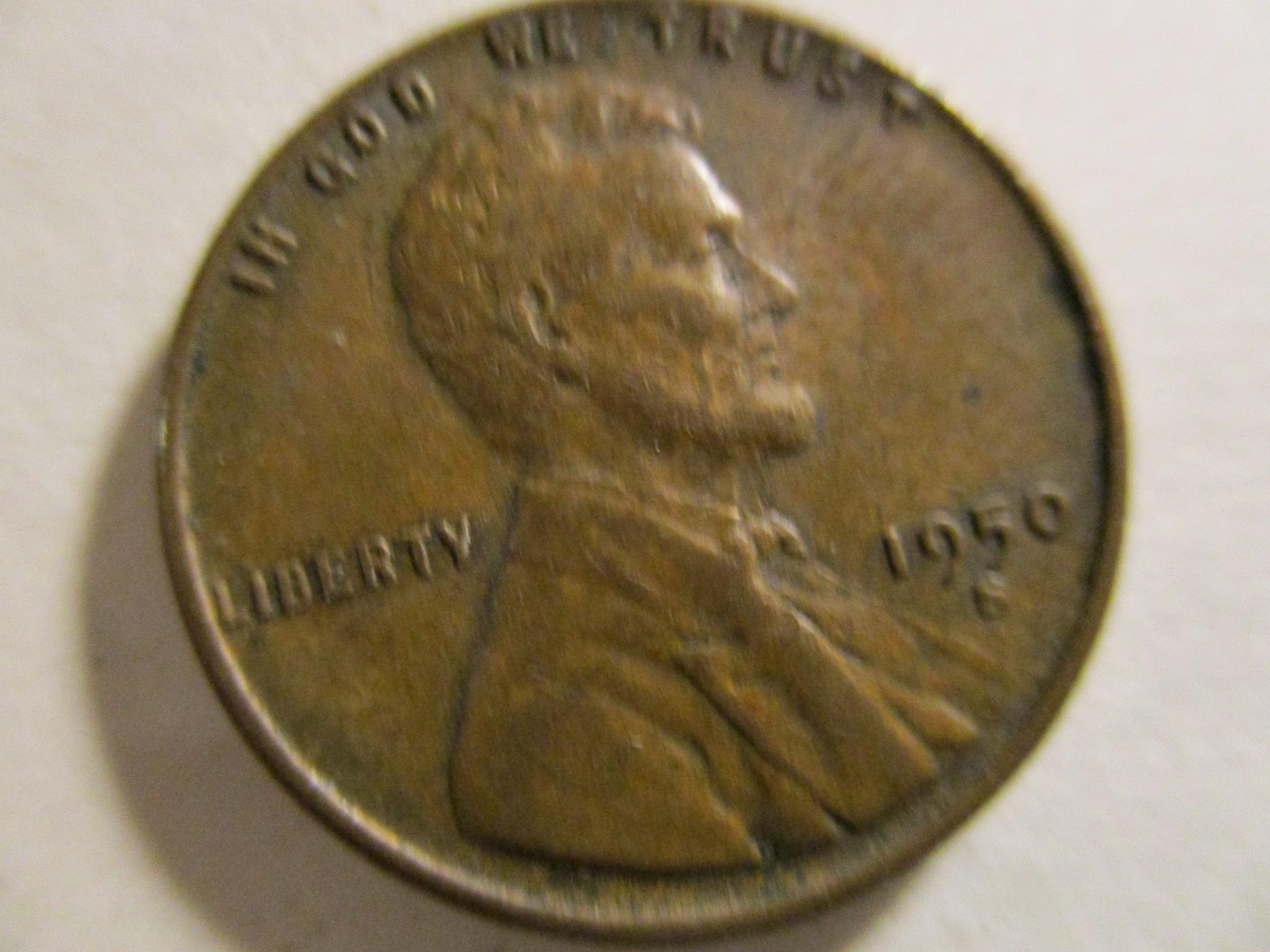 1950 S Lincoln Wheat Penny (S looks like it is flawed) - For Sale, Buy ...