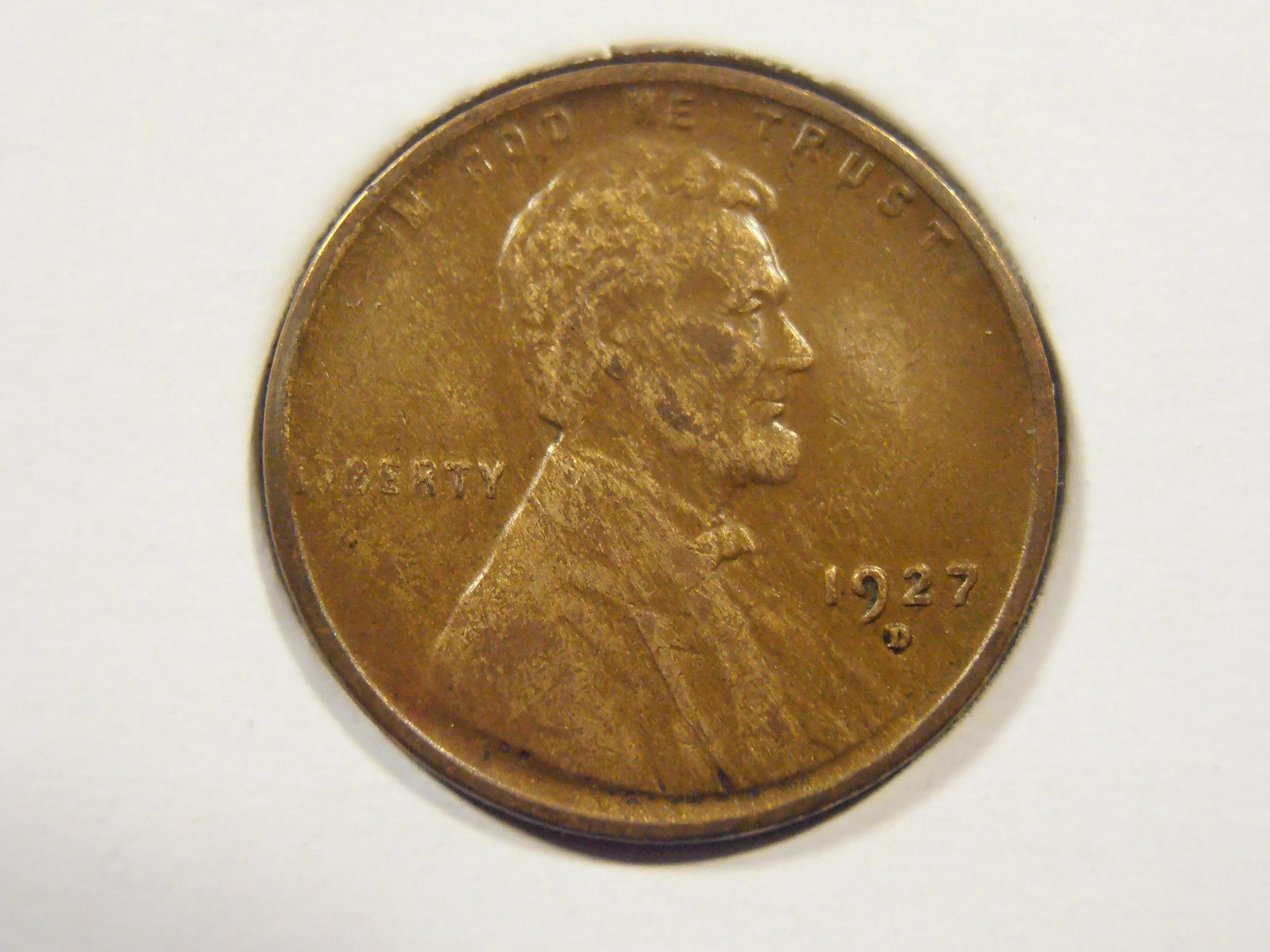 1927 D Lincoln Cent - Wheat penny (27DX11) - For Sale, Buy Now Online ...