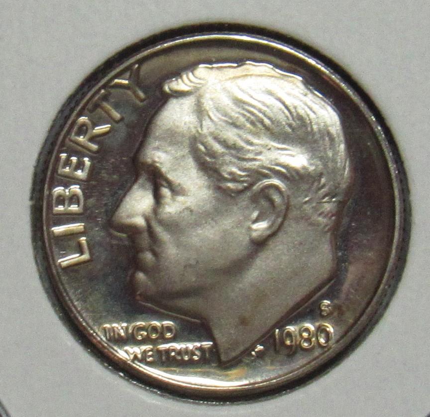 1980 S Proof Roosevelt Dime - For Sale, Buy Now Online - Item #295436