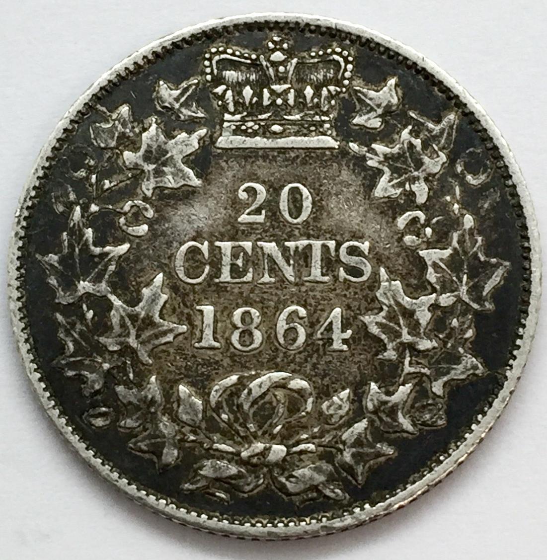 1864 20 Cents - New Brunswick - For Sale, Buy Now Online - Item #312121