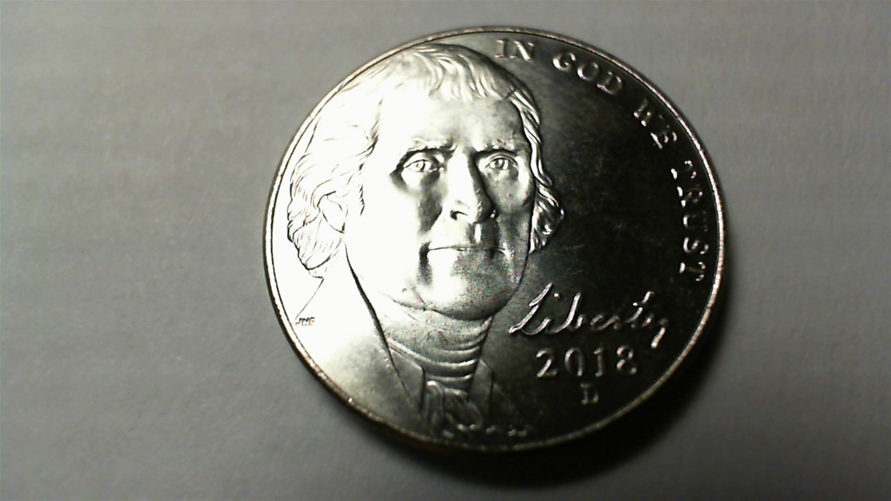 2018-D Jefferson Nickel - For Sale, Buy Now Online - Item #324842