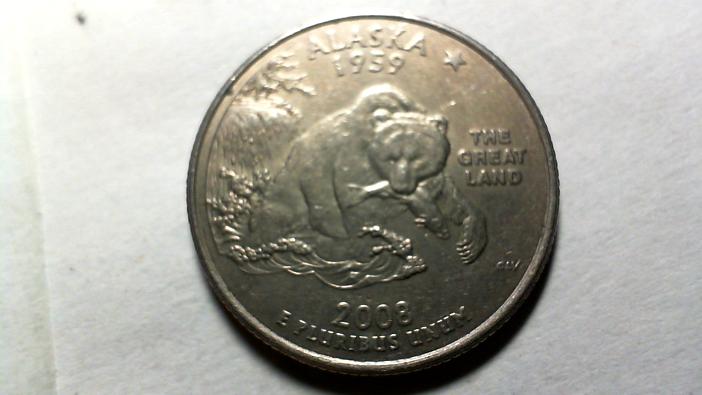 2008 D Alaska 50 States Quarters - For Sale, Buy Now Online - Item #331405