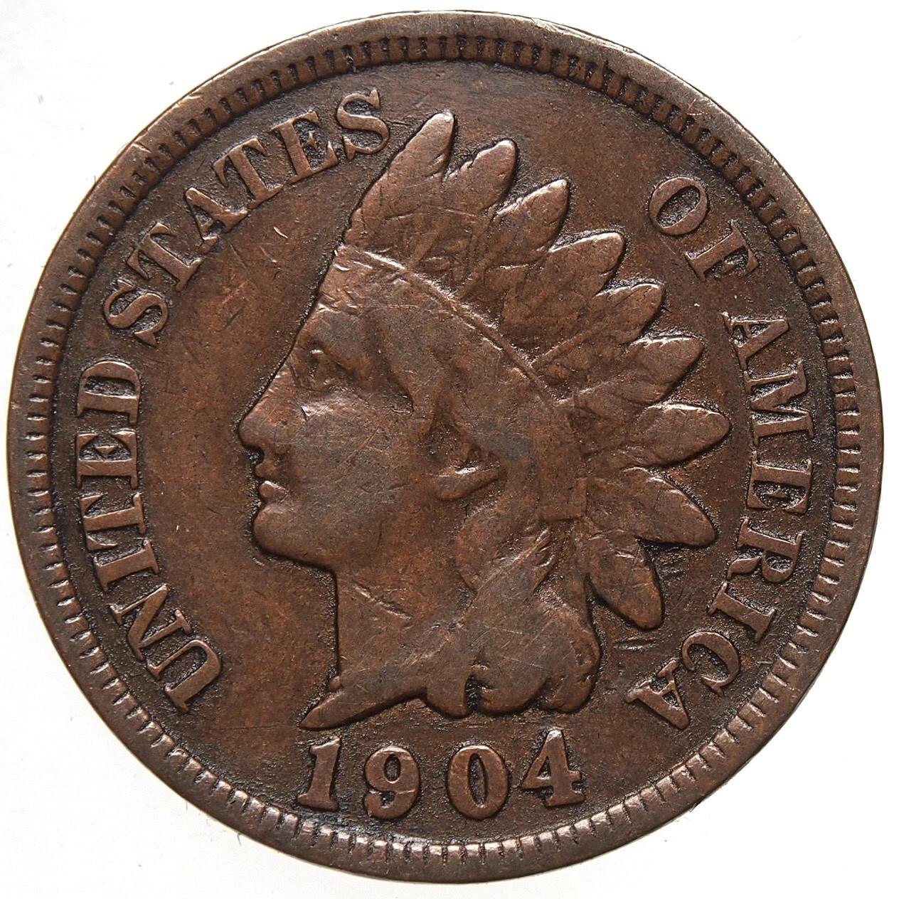 1904 Indian Head Cent 28 For Sale Buy Now Online Item 335106 1904 Indian Head Cent 28 For Sale Buy Now Online Item 335106