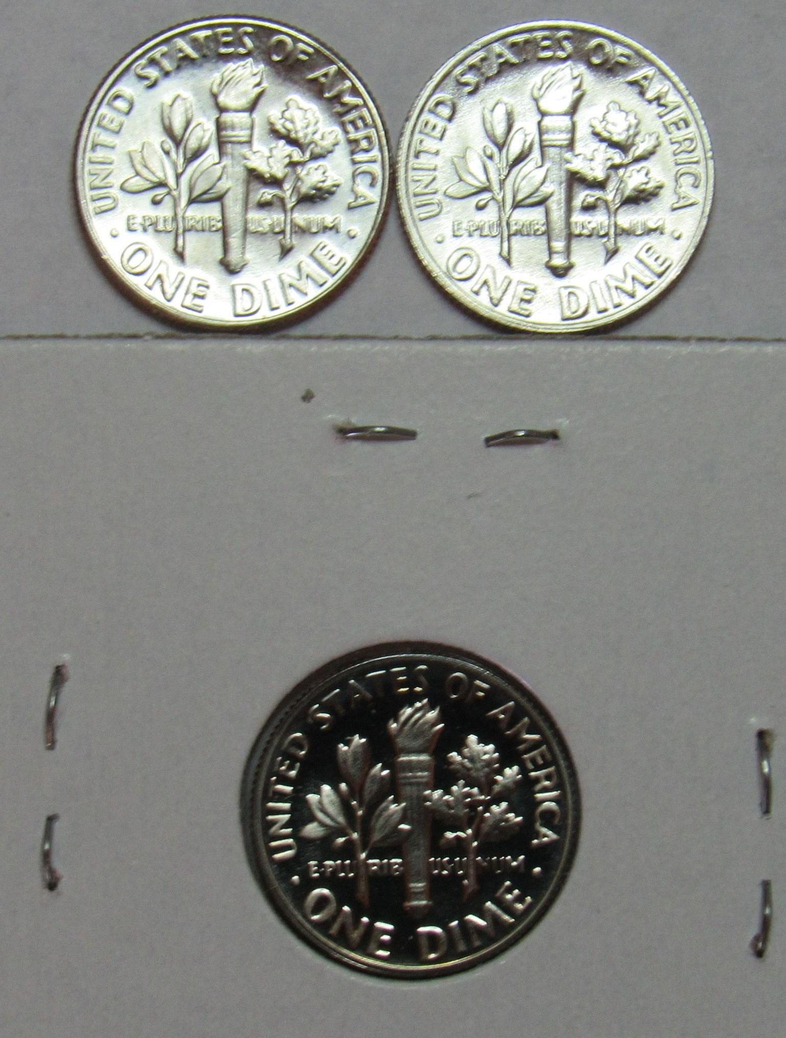 1980 P,D&S Roosevelt Dimes in BU and Proof condition - For Sale, Buy ...