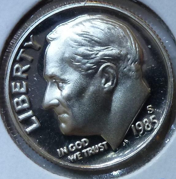 1985-S GEM Brilliant Proof Roosevelt Dime (315) - For Sale, Buy Now ...