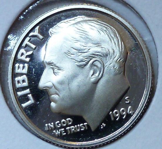 1994-S GEM Brilliant Proof Roosevelt Dime (324) - For Sale, Buy Now ...