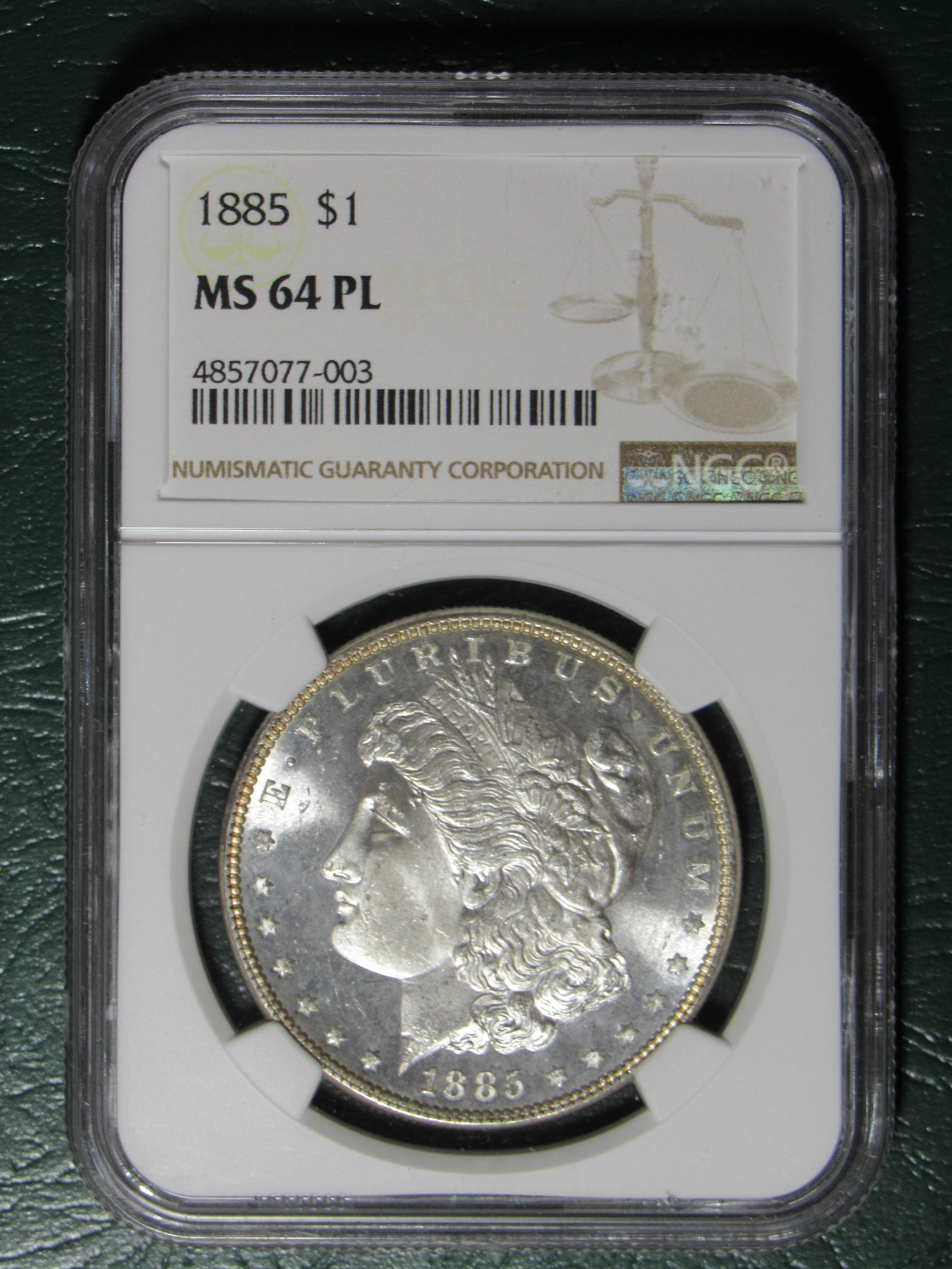 1885 MS64 Proof Like Morgan Dollar in NGC holder - For Sale, Buy Now ...