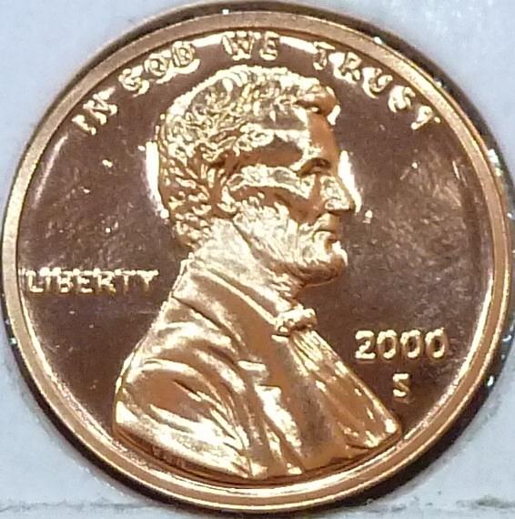 2000-S Gem Proof Cent Memorial Lincoln Cent (224-H) - For Sale, Buy Now ...