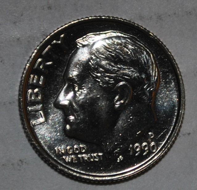 1990 P Roosevelt Dime - For Sale, Buy Now Online - Item #379769