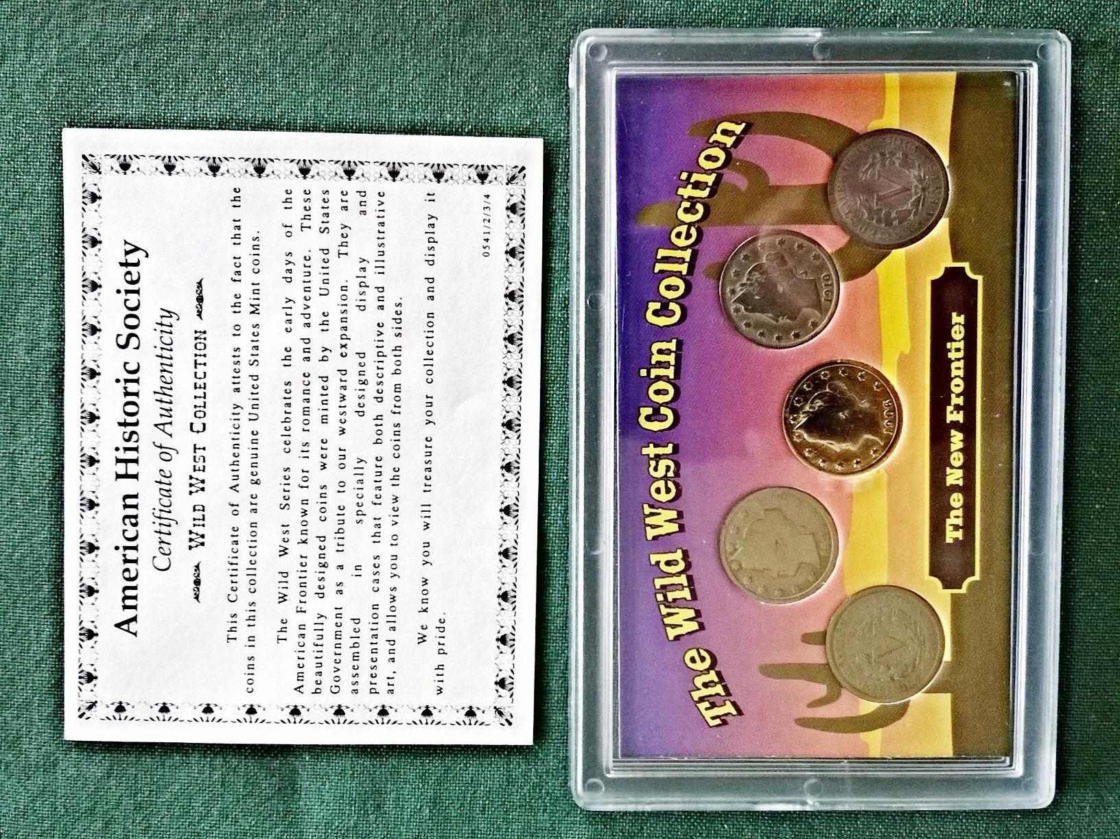 The Wild West Coin Collection "The New Frontier" - 5 Coins - 8 Photos ...