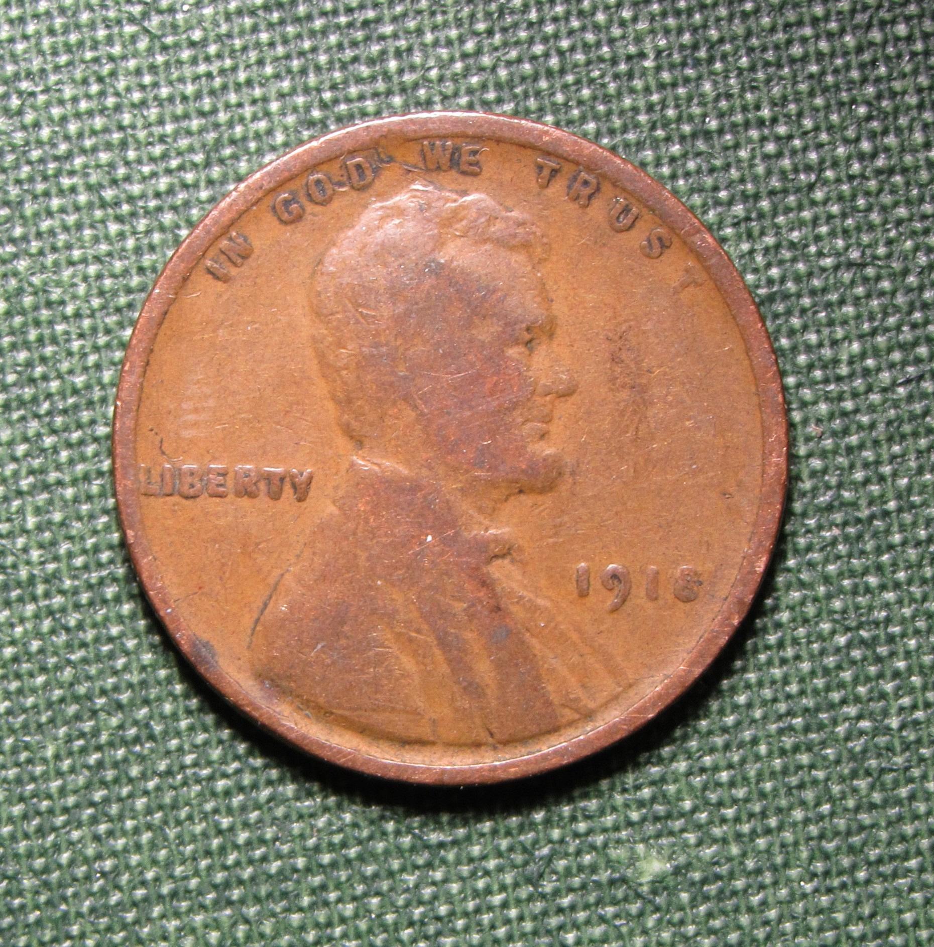 1918P Wheat Back Lincoln Cent - For Sale, Buy Now Online - Item #384609