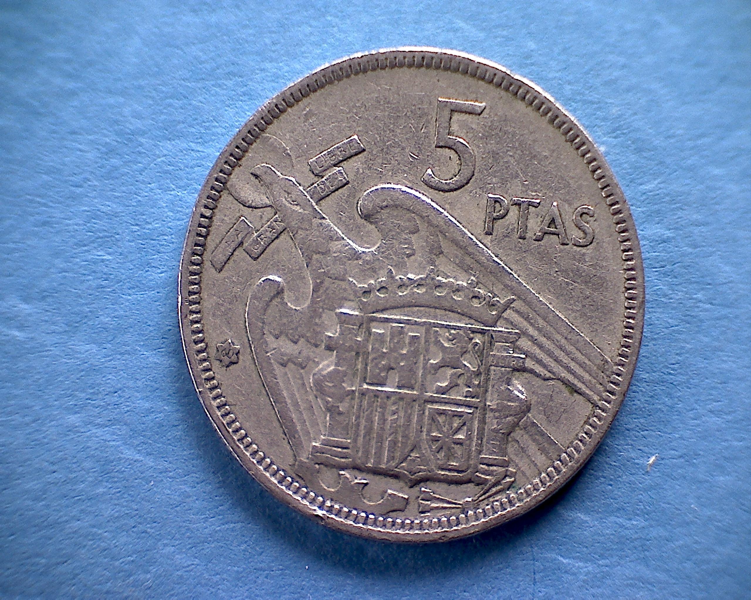 1957-60-spain-five-pesetas-for-sale-buy-now-online-item-386234