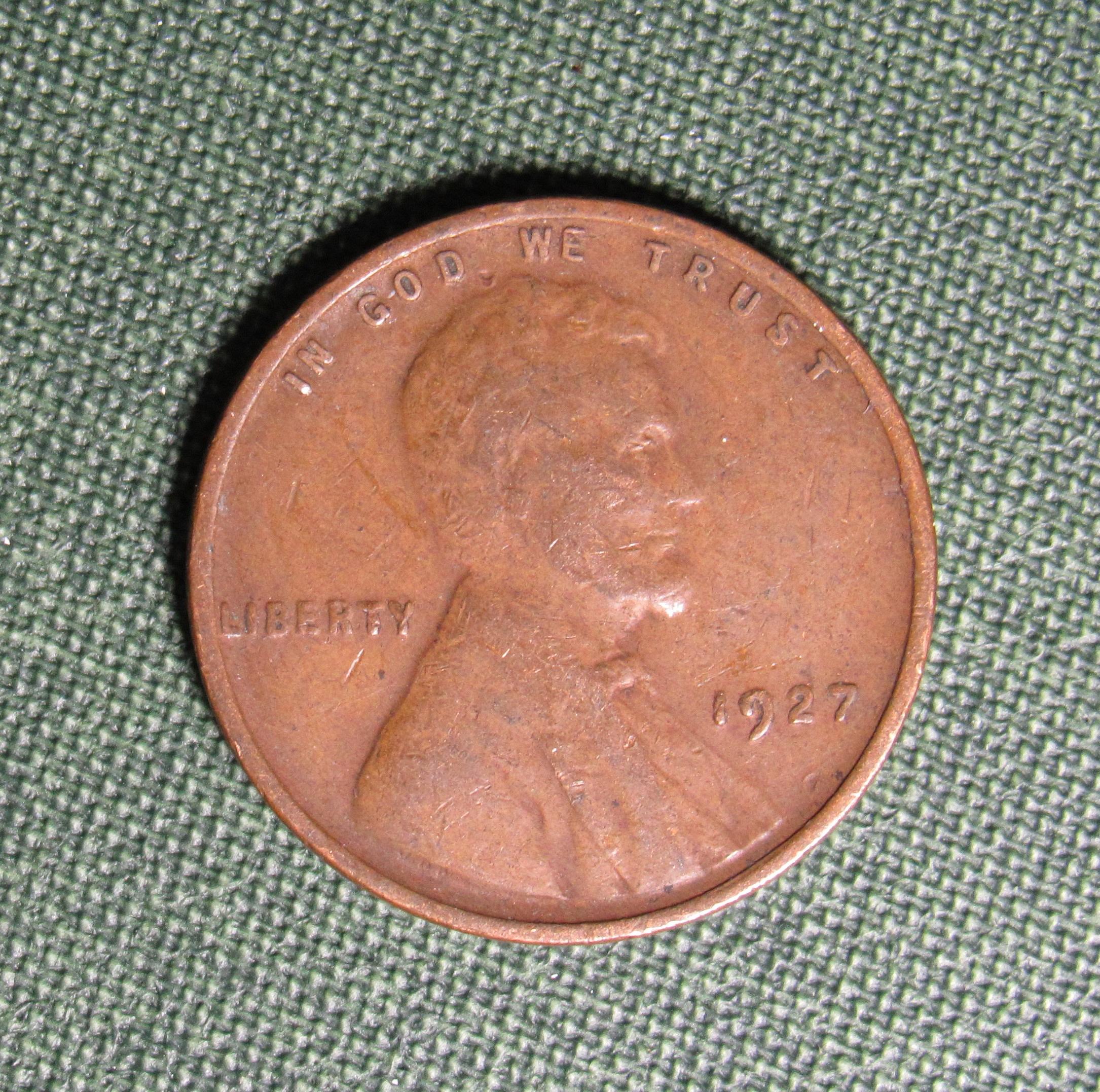 1927P Wheat Back Lincoln Cent - For Sale, Buy Now Online - Item #397170