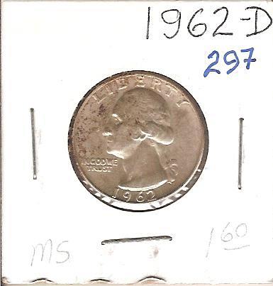 1962-D Washington Quarter - For Sale, Buy Now Online - Item #422484