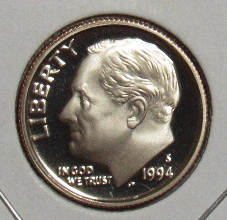 1994 S Proof Roosevelt Dime - For Sale, Buy Now Online - Item #422835