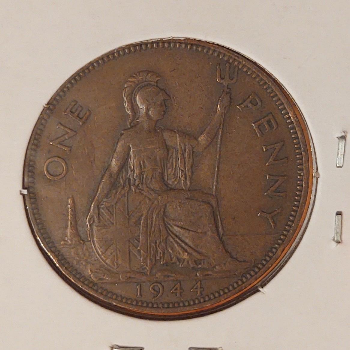 1944 Great Britain One Penny For Sale Buy Now Online Item 423182 1944 Great Britain One Penny For Sale Buy Now Online Item 423182