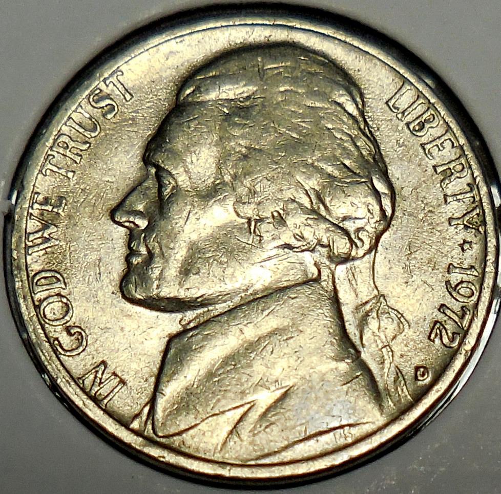 1972-D Jefferson Nickel Error - For Sale, Buy Now Online - Item #424398