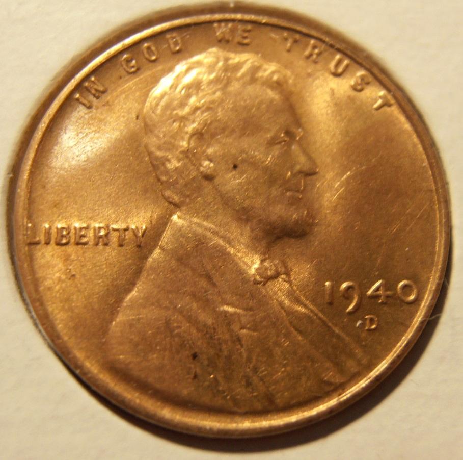 1940 D BU Lincoln Cent (40DUK2) - For Sale, Buy Now Online - Item #435146