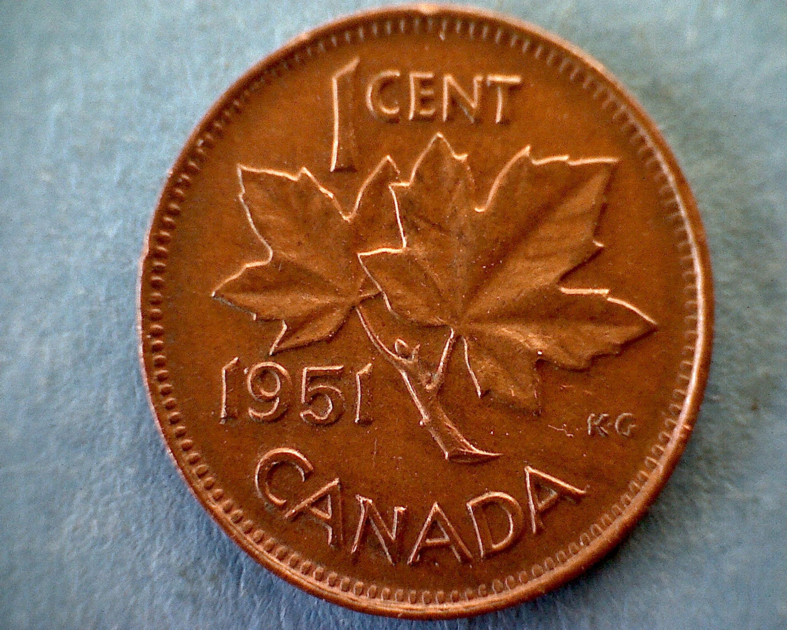 1951 CANADA ONE CENT For Sale Buy Now Online Item 435315