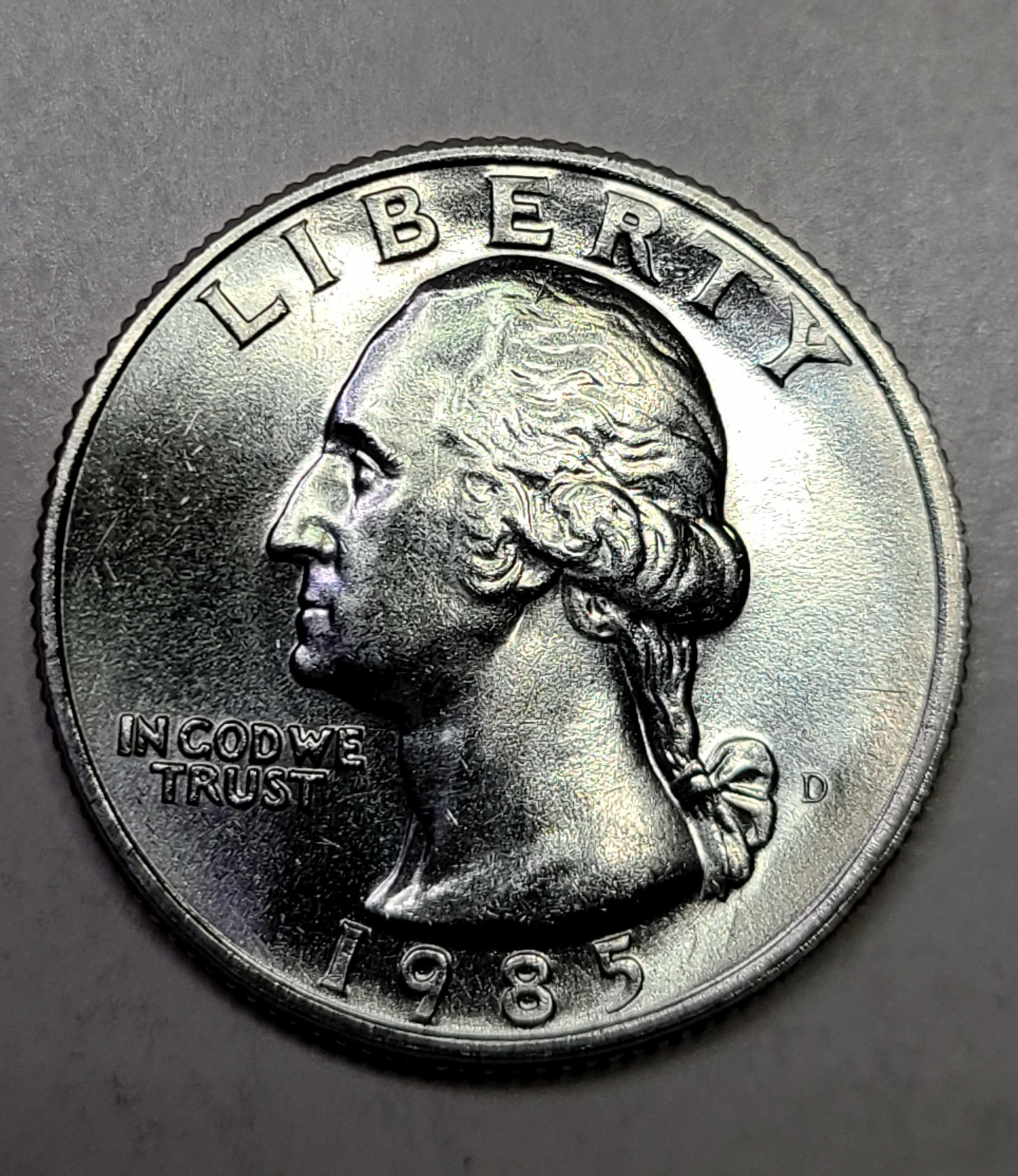 1985-D Washington Quarter MS-65 (GEM) - For Sale, Buy Now Online - Item ...
