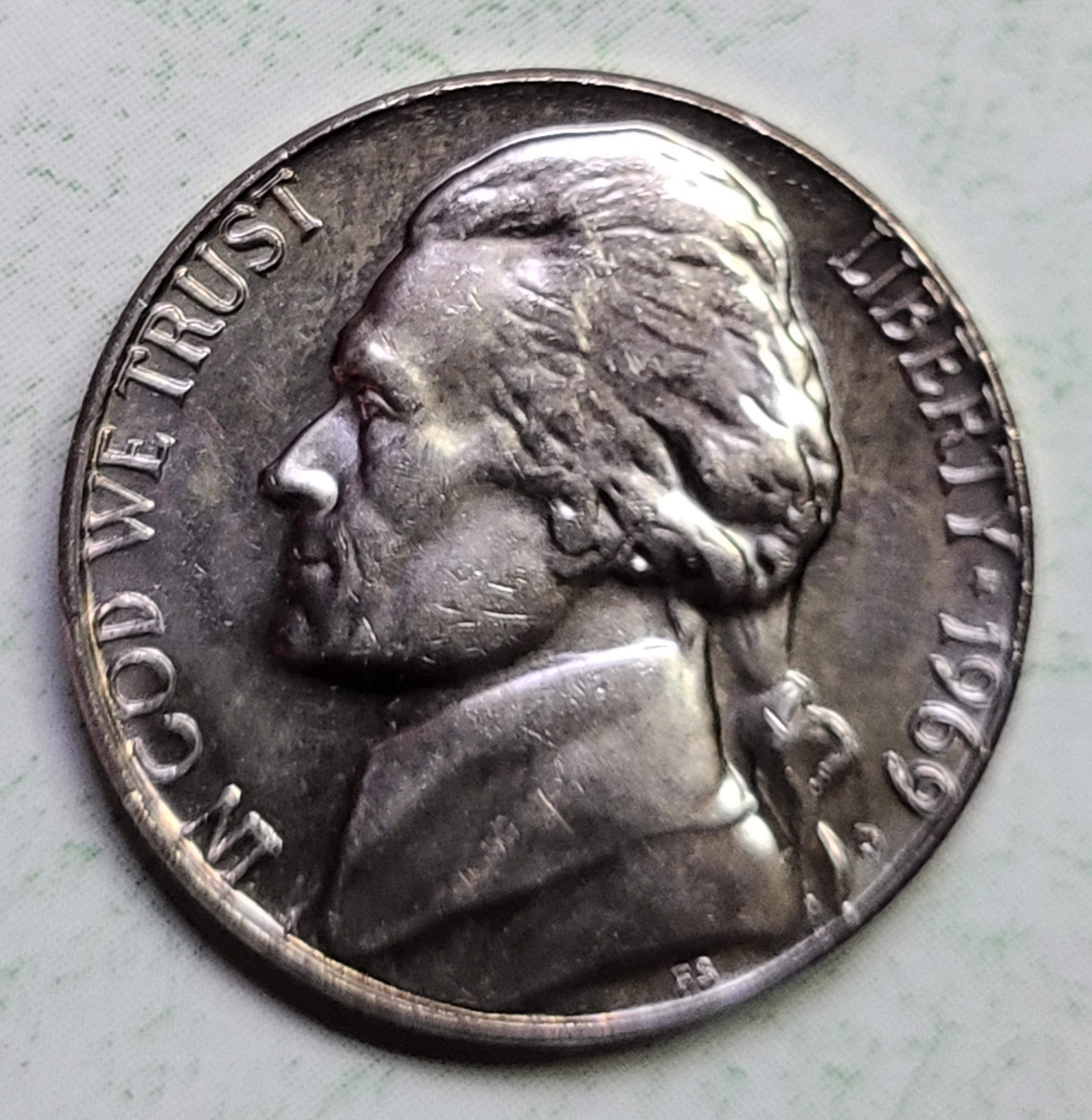 1969-D Jefferson Nickel MS-64 (Near Gem) SHARP STRIKE - For Sale, Buy ...