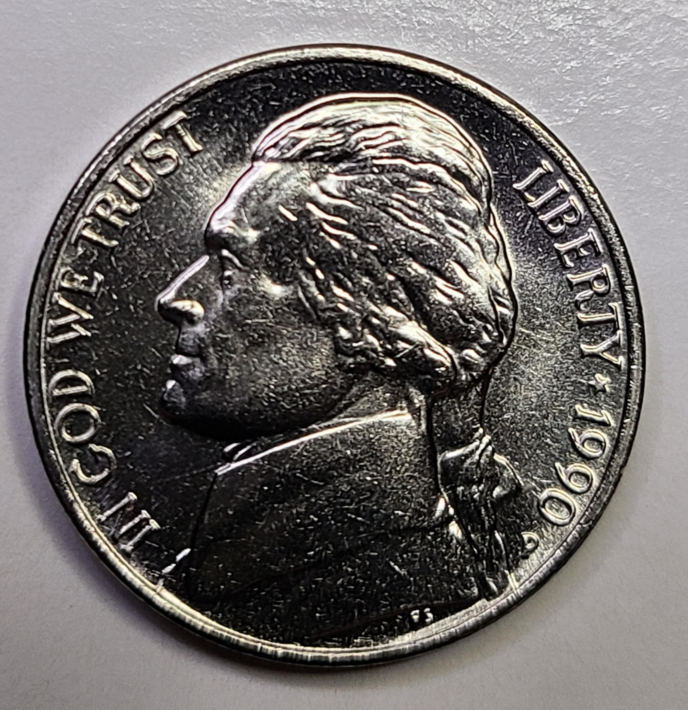 1990-P Jefferson Nickel MS-64 (Near Gem) SHARP STRIKE - For Sale, Buy ...