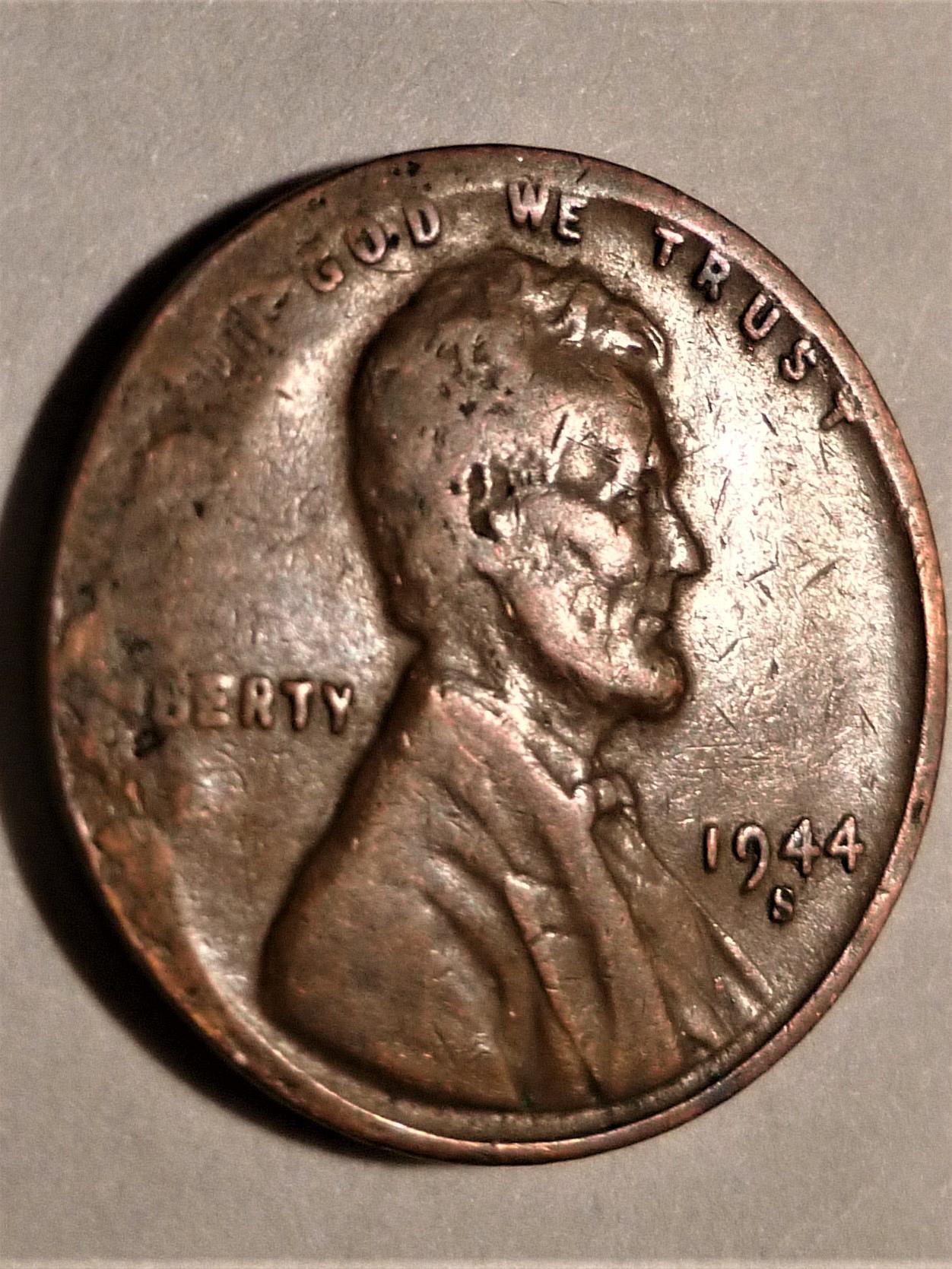 1944 S Lincoln Wheat Cent W Minor Broadstrike For Sale Buy Now