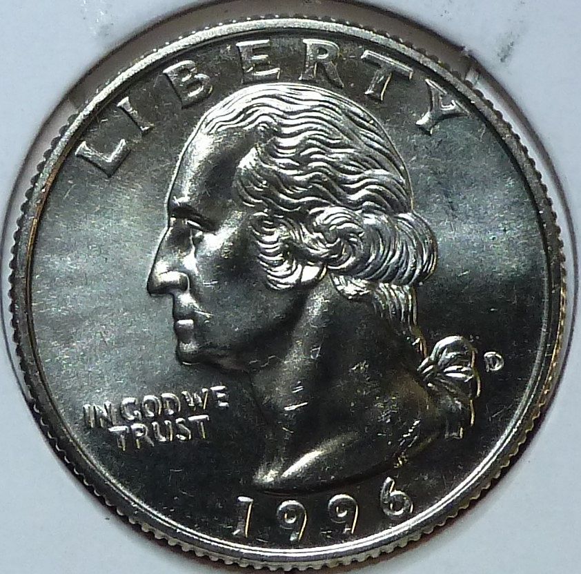 1996-D BU from Mint set Washington Quarter # 102 - For Sale, Buy Now ...