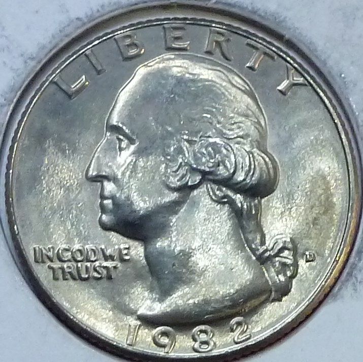 1982-D Proof Like Brilliant Uncirculated Washington Quarter # 115 - For ...