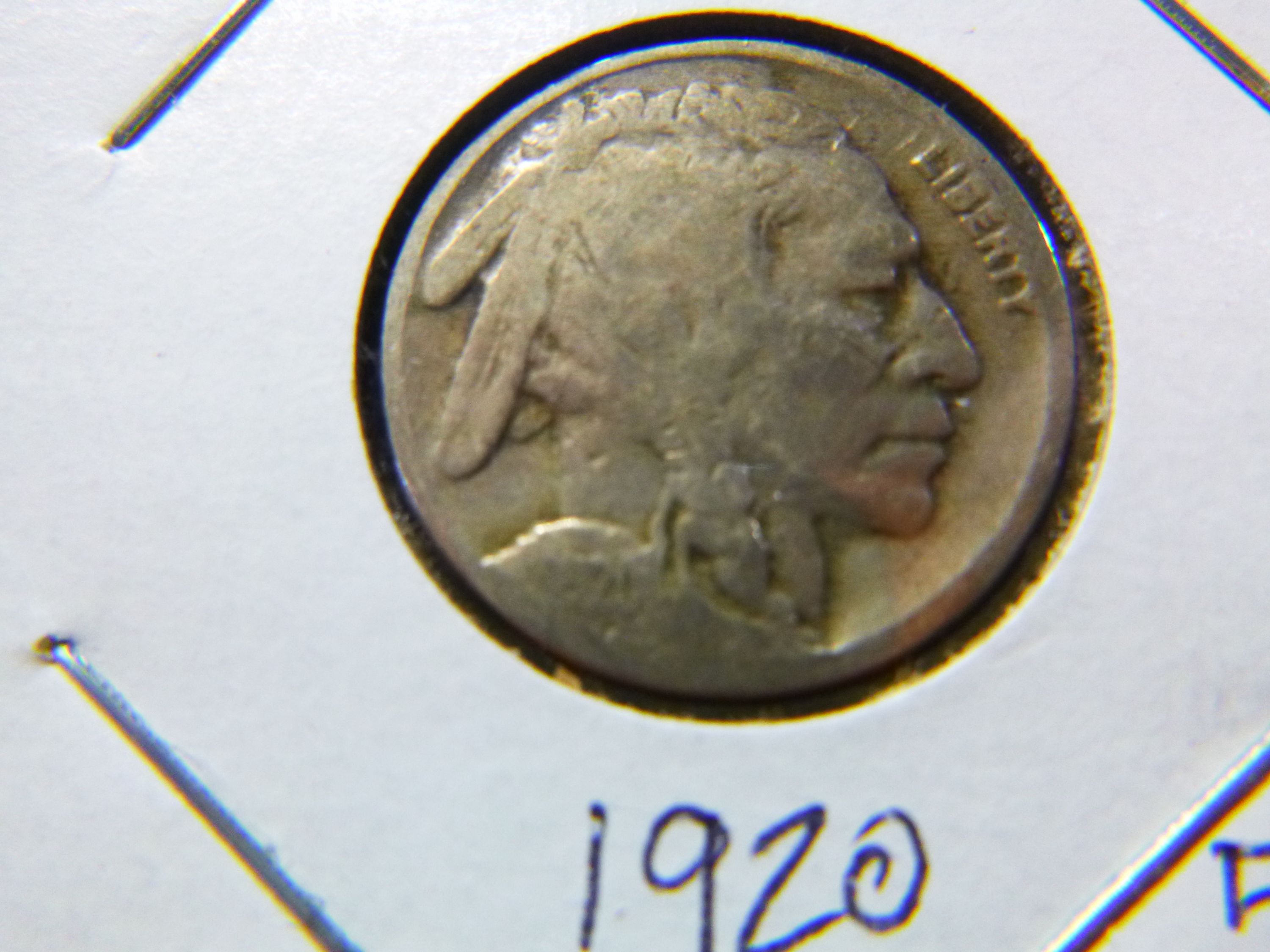 1920 P Buffalo Nickels - For Sale, Buy Now Online - Item #483259