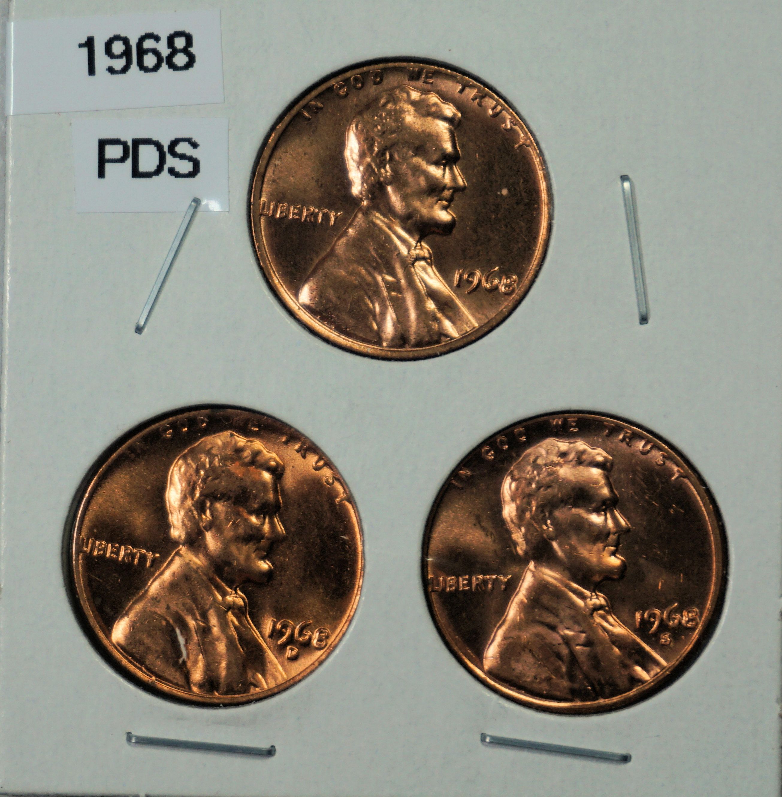 1968 P-D-S Lincoln Memorial Cents - For Sale, Buy Now Online - Item #486658
