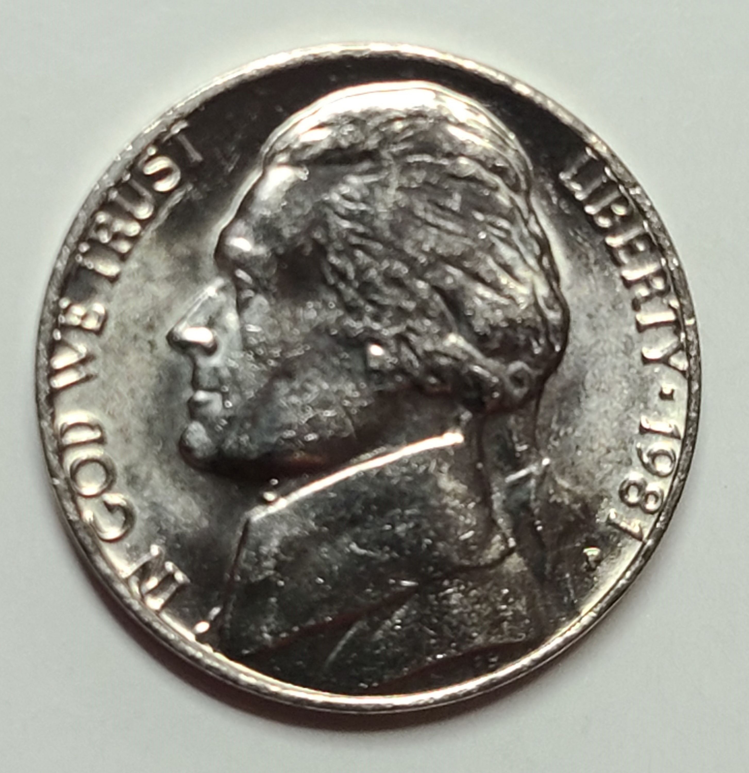 1981-P Jefferson Nickel MS-64 (Near Gem) 1 Step SHARP STRIKE - For Sale ...