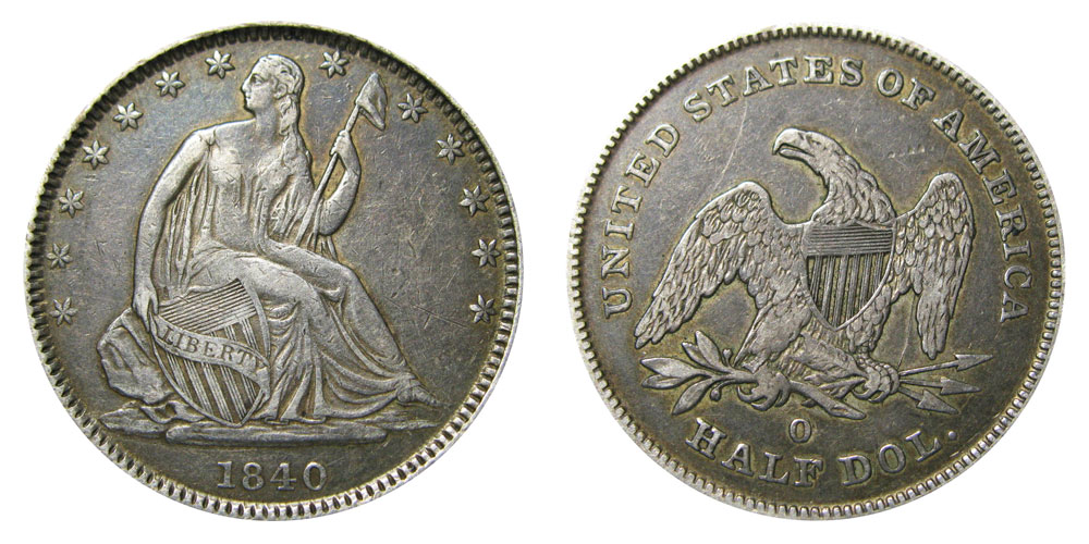 1840 O Seated Liberty Half Dollar Coin Value Prices, Photos & Info