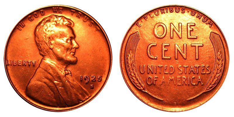 1925 S Lincoln Wheat Penny Coin Value Prices, Photos & Info