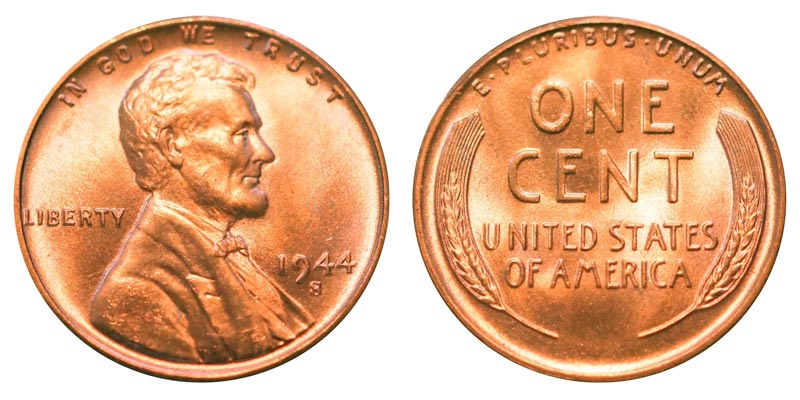 1944 S Lincoln Wheat Penny Coin Value Prices, Photos & Info
