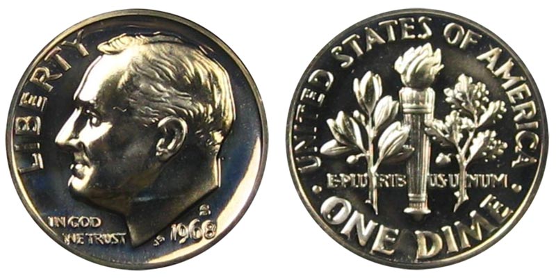 1968 S Roosevelt Dime Coin Value Prices, Photos & Info