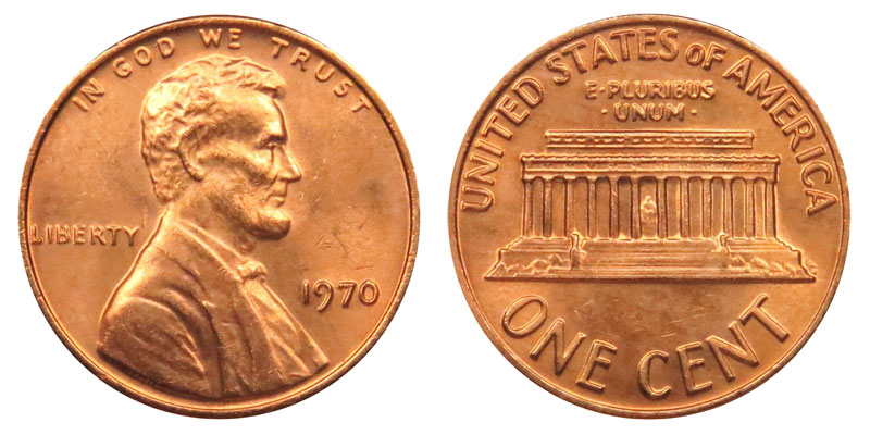 1970 Lincoln Memorial Penny Coin Value Prices, Photos & Info