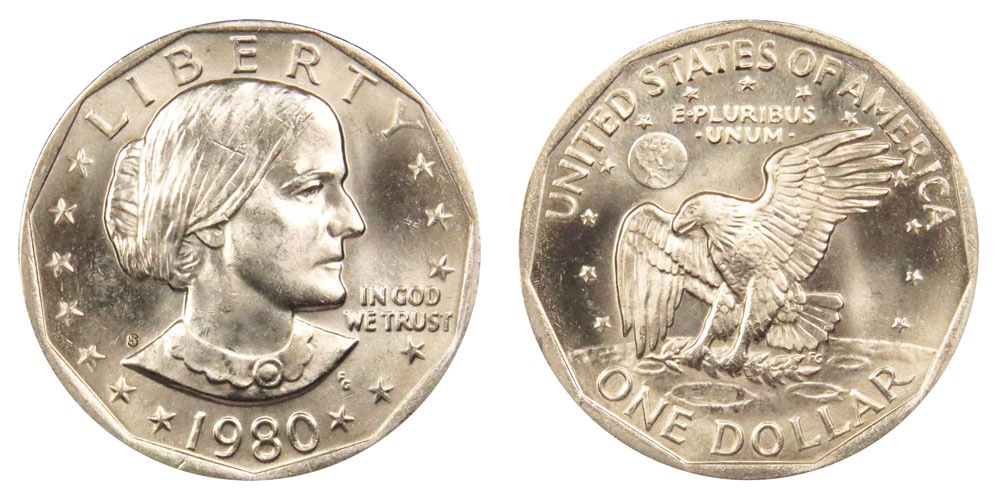 1980 S Susan B Anthony Dollar Coin Value Prices, Photos & Info